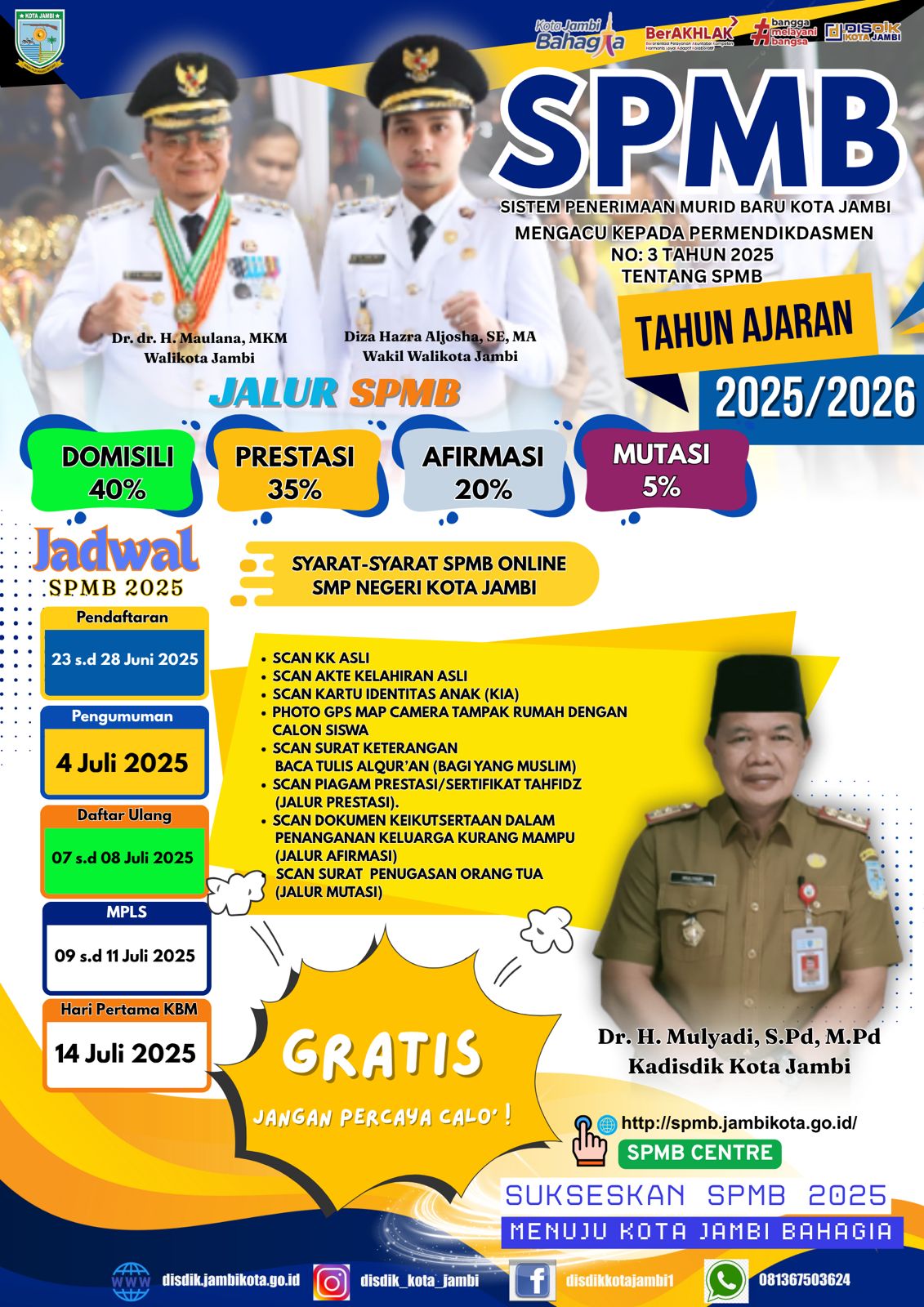 SPMB - SMP Negeri 1 Kota Jambi